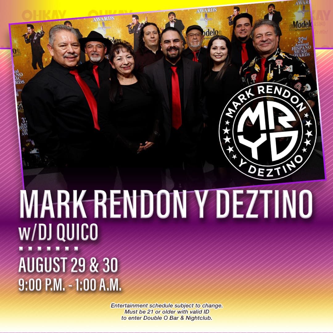 Mark Rendon y DezTino with DJ Quico performing live in August 2023 ...