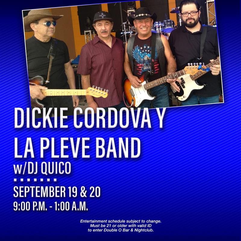 Band promotional poster with event details. - Ohkay Hotel Casino